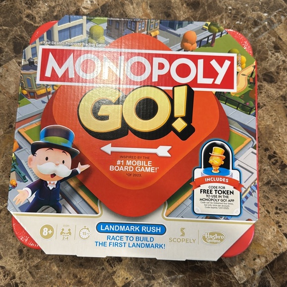 Hasbro | Toys | Hasbro Monopoly Go Mobileportable Board Game Ages 8 ...